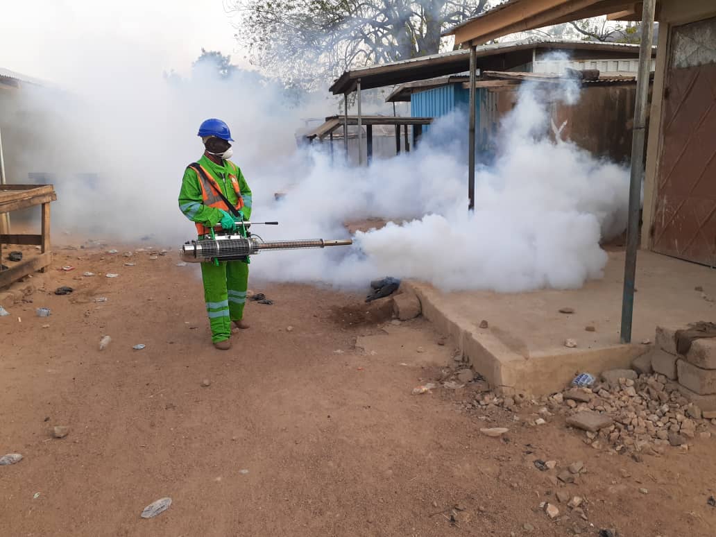 Photos from fumigation exercise in markets at Bolgatanga - MyJoyOnline.com