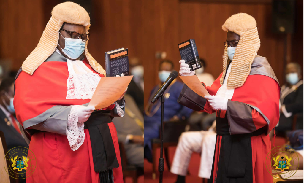 President Akufo-Addo swears in Supreme Court Justices Mensa-Bonsu and ...