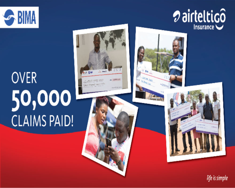 50,000 Ghanaian families get insurance claims from AirtelTigo, BIMA ...