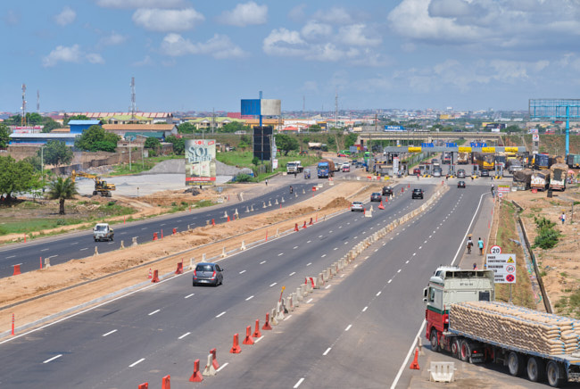 Photos of Tema Motorway Interchange 2 days before inauguration ...
