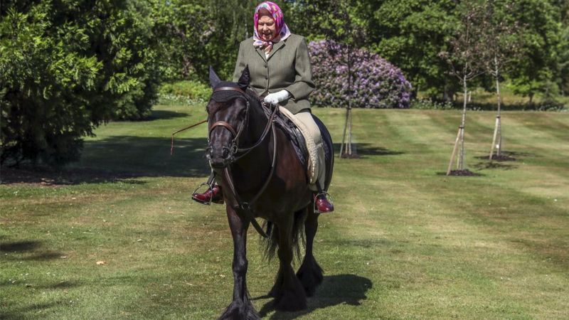 Queen pictured outside first time since lockdown - MyJoyOnline