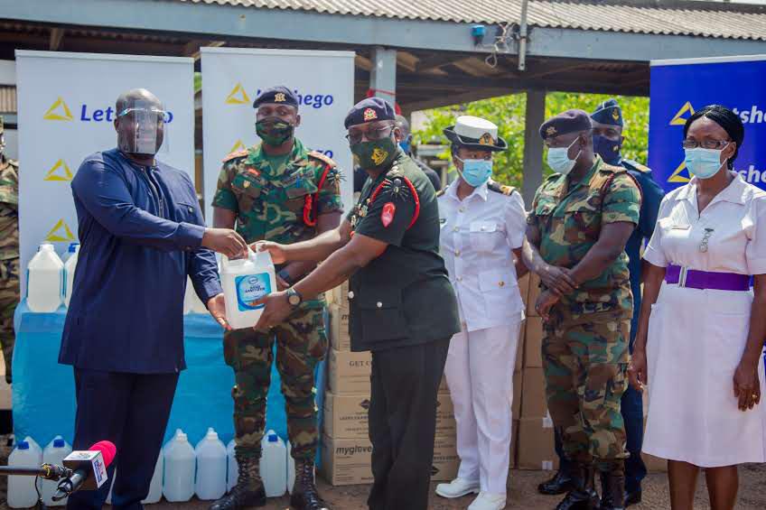 Letshego Ghana donates PPEs to Michel Camp Military Hospital - MyJoyOnline