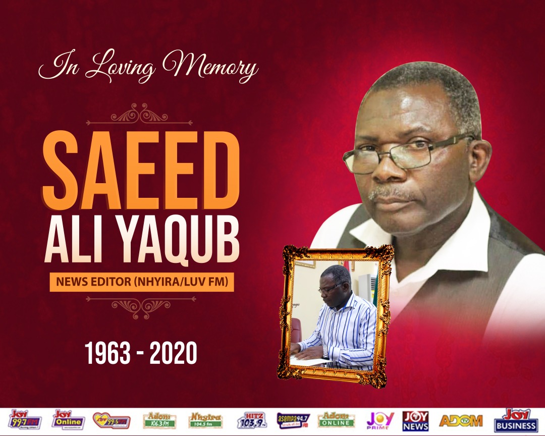 From the Kumasi Newsroom: Tribute to the Editor’s editor - Saeed Ali Yaqub - MyJoyOnline