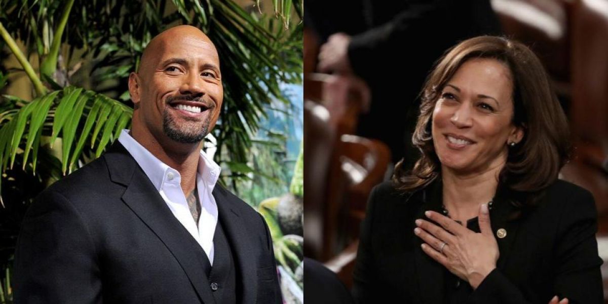 Dwayne Johnson calls Kamala Harris a ‘certified badass’ in first-ever ...