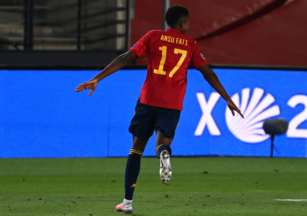 Ansu Fati breaks 95-year record to become Spain's youngest goalscorer ...
