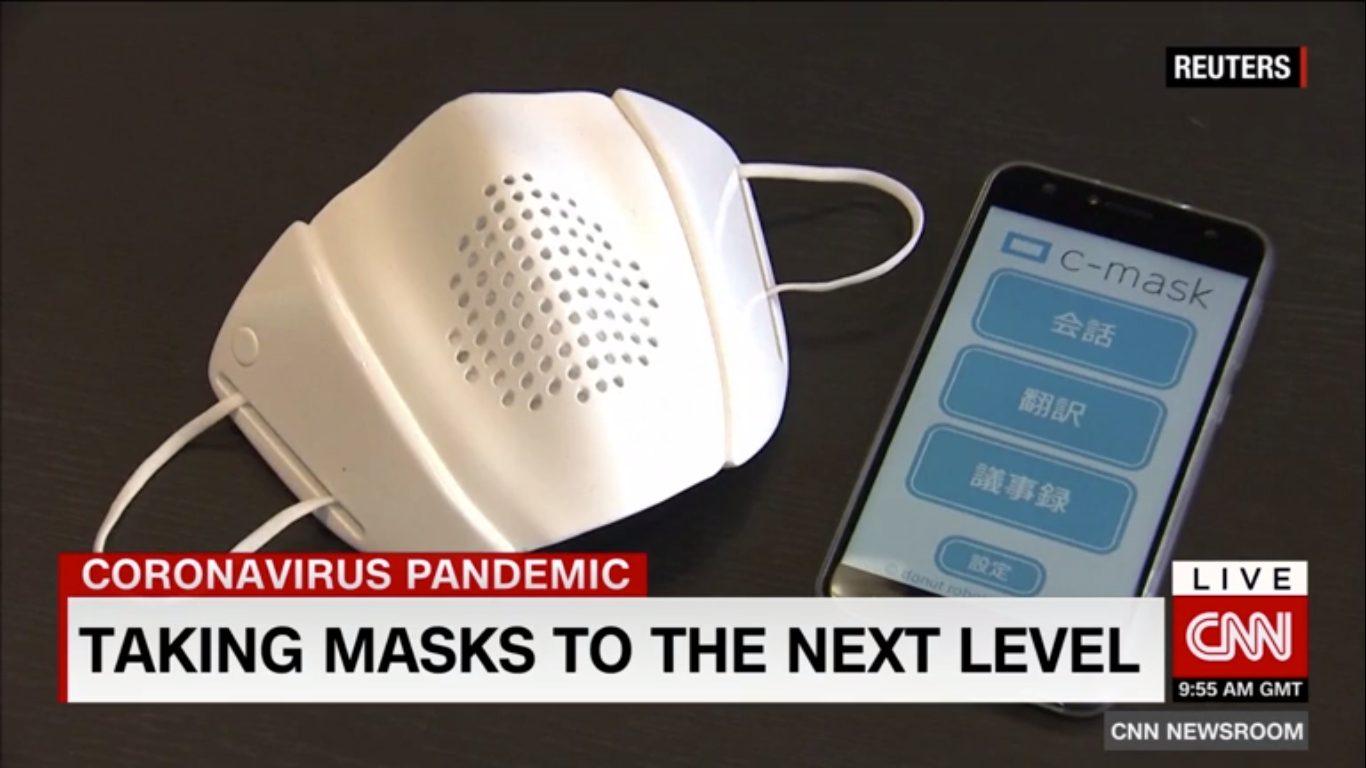 A Japanese robotics startup has invented a smart mask that translates ...