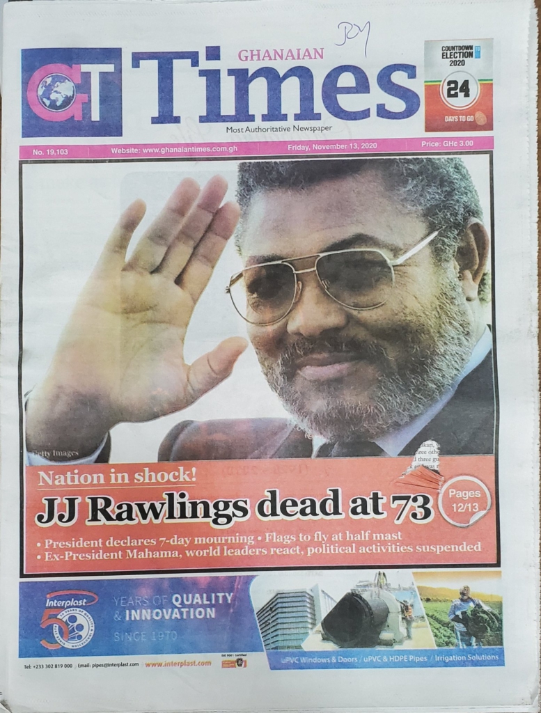 Today’s front pages: Friday, November 13, 2020 - MyJoyOnline.com