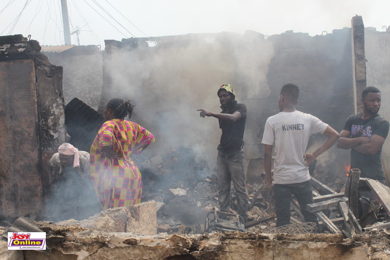Photos: Fire ravages Kantamanto market - MyJoyOnline
