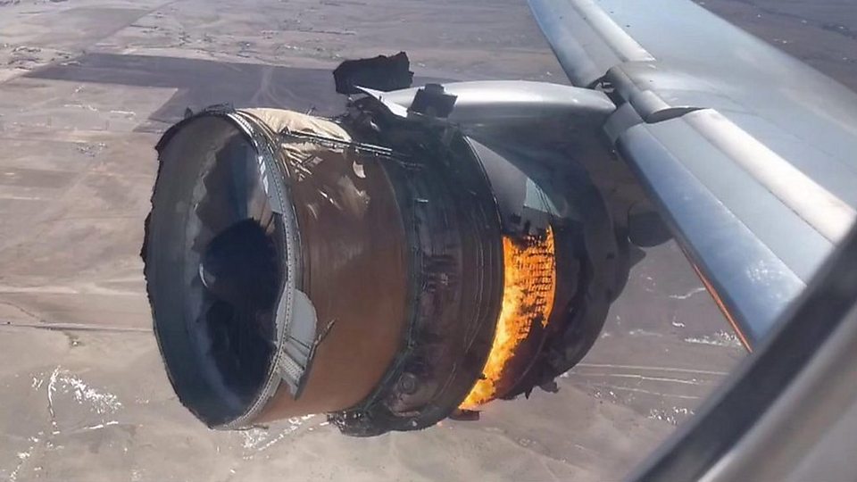 United Airlines grounds planes after engine failure - MyJoyOnline