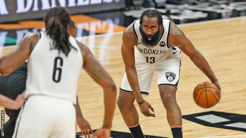 Harden triple-double helps secure ninth win in 10 games for Brooklyn ...