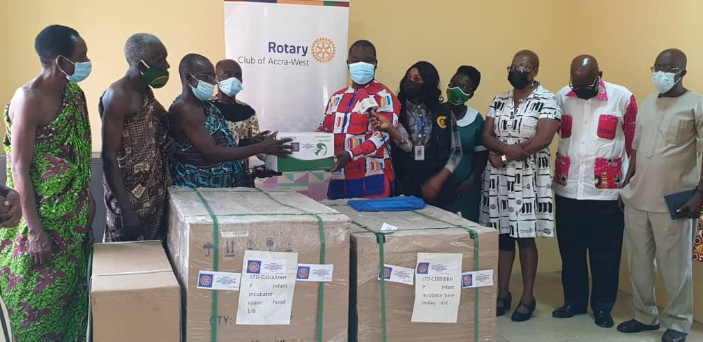 Rotary Club of Accra-West donates incubator and fetoscope to Larteh ...