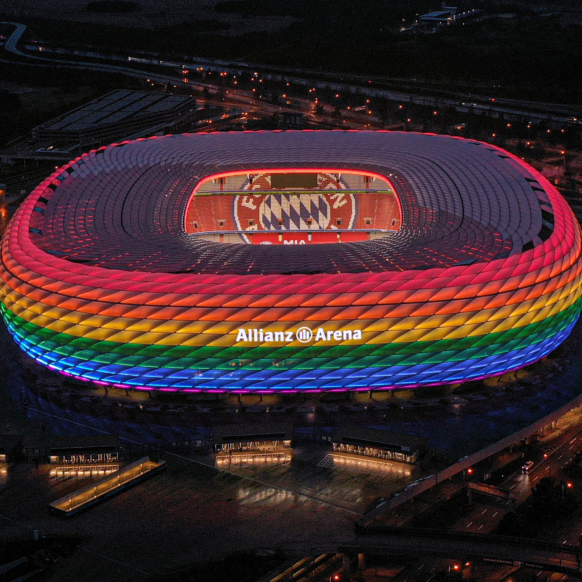Euros On MGL: Uefa declines request to light up Allianz Arena in ...