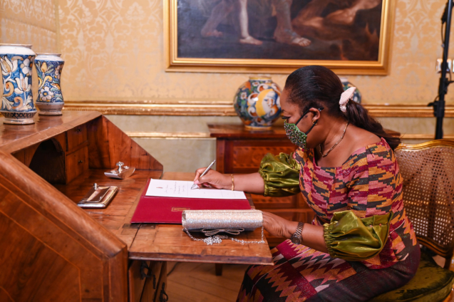 Ghana Ambassador to Malta delivers her credentials to Maltese President ...