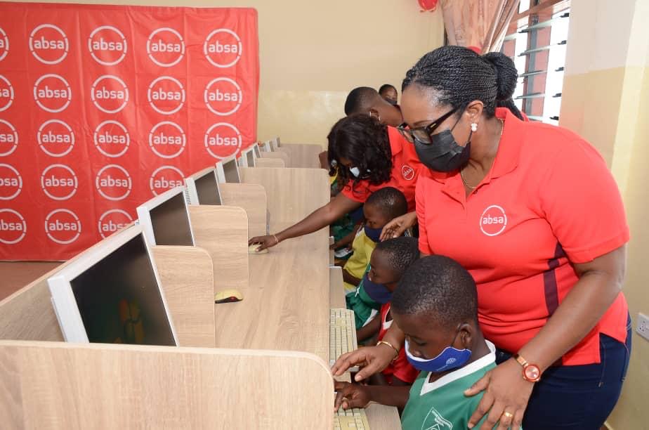 Absa Bank employees support digital literacy in two basic schools ...