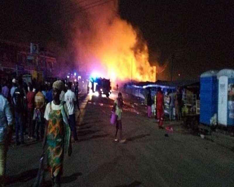 Fire destroys 3 containers at Lashibi - MyJoyOnline