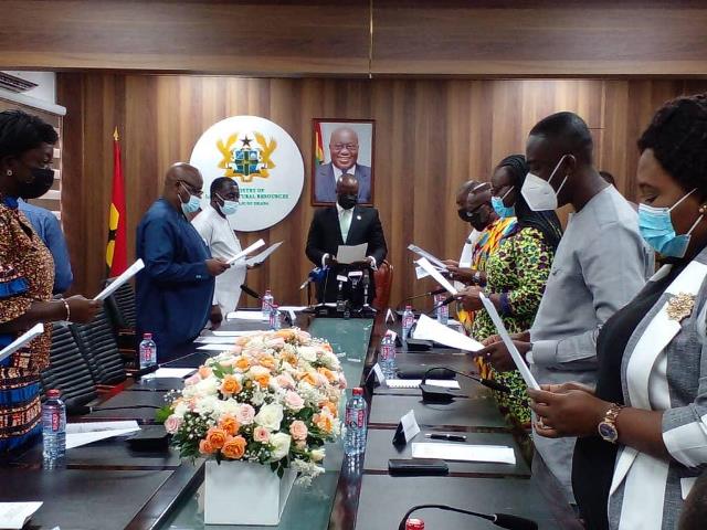 Members of Lands Ministry Advisory Board inaugurated - MyJoyOnline
