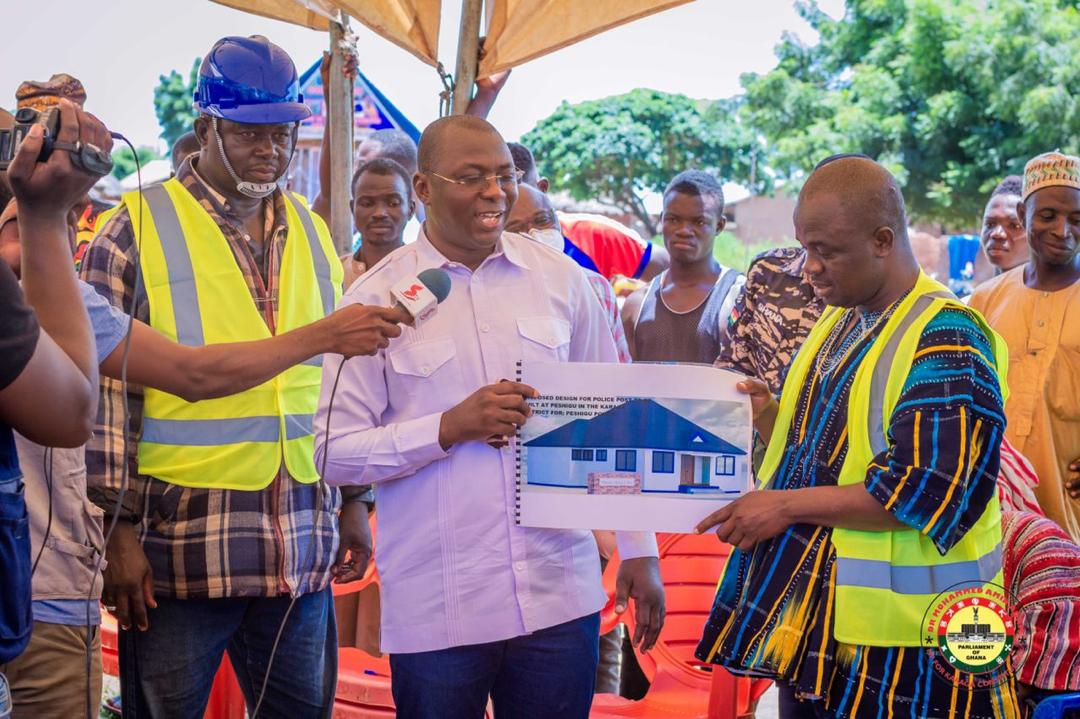 Karaga MP cuts sod for construction of police station - MyJoyOnline