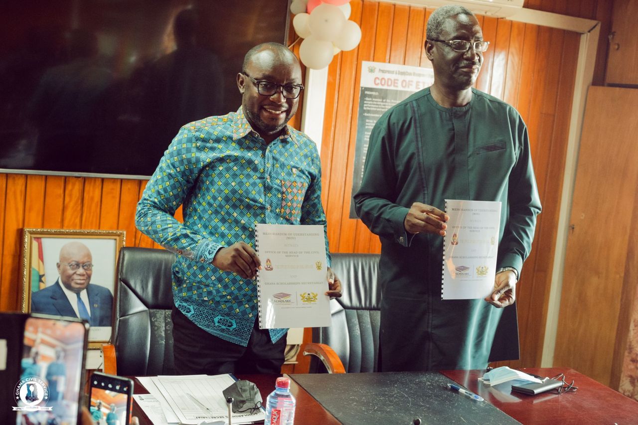 Ghana Scholarship Secretariat, Civil Service sign MoU to train civil ...