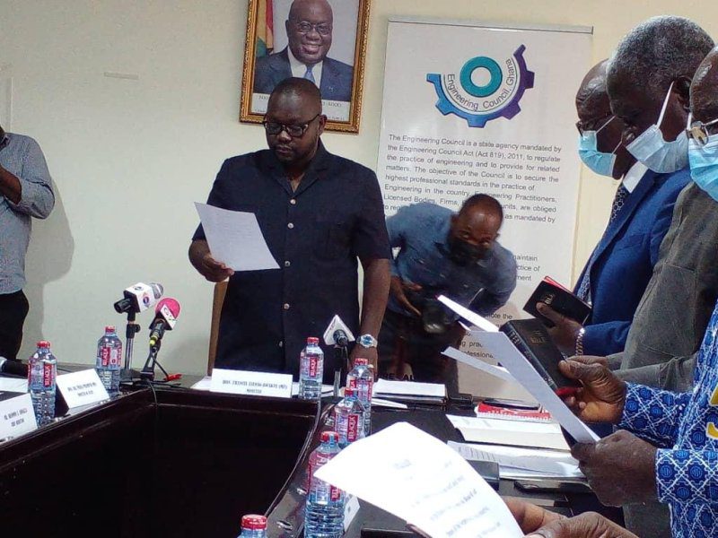 9-member Governing Board of Engineering Council inaugurated - MyJoyOnline