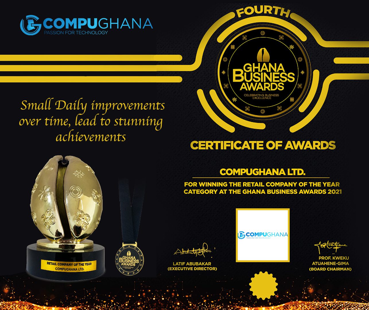 CompuGhana honoured at 4th Ghana Business Awards - MyJoyOnline