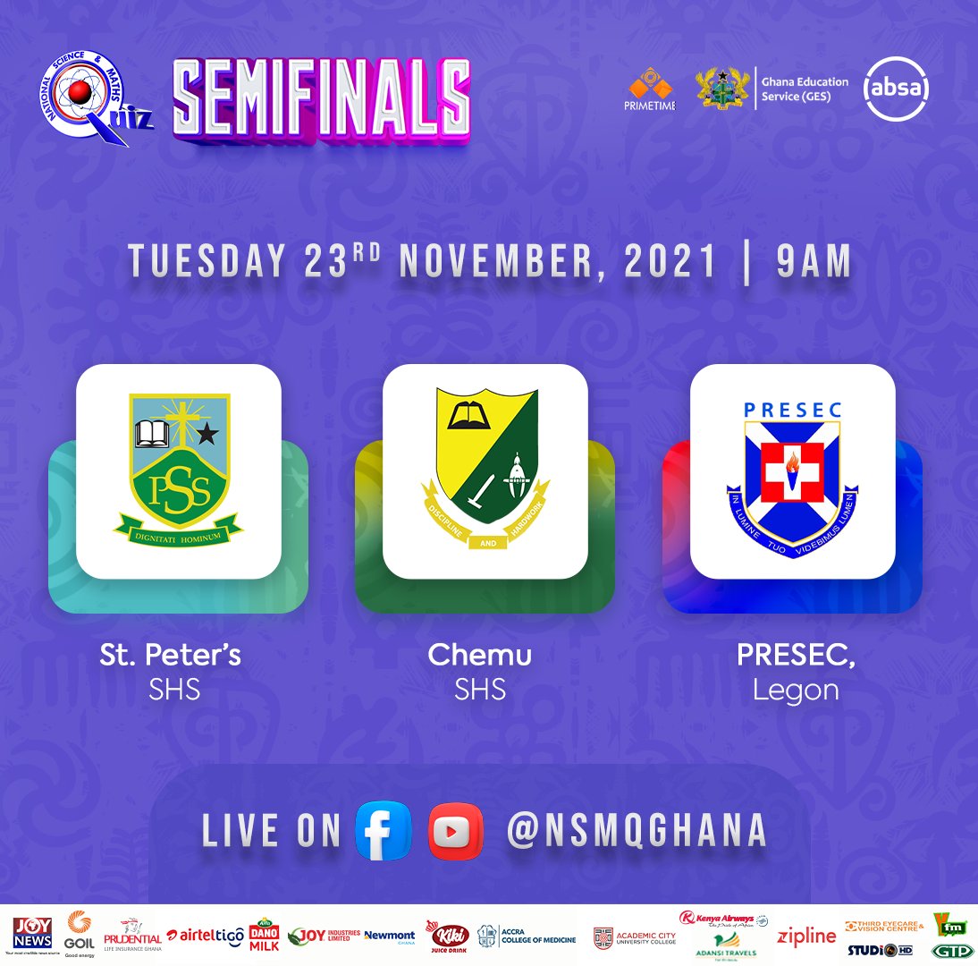 NSMQ 2021: Persco and Chemu SHS trend ahead of semi-final contest ...