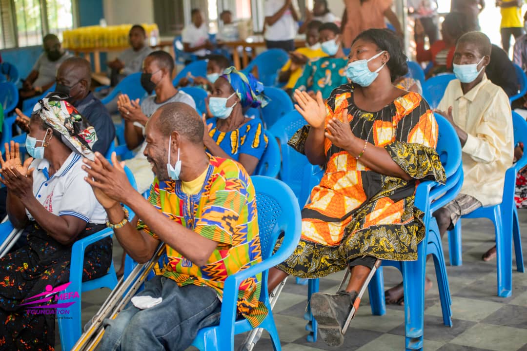Emefa Foundation donate wheelchairs to persons with disability ...