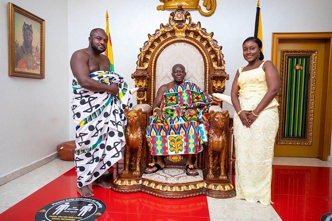 Adinkra Pie CEO, wife visit Otumfuo - MyJoyOnline