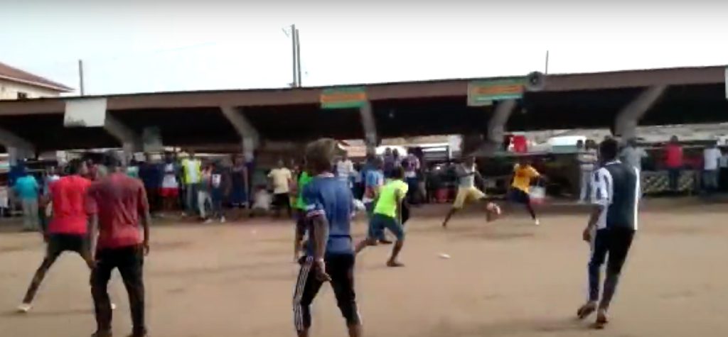 Ashiaman 'trotro' drivers and their conductors turn bus station into ...