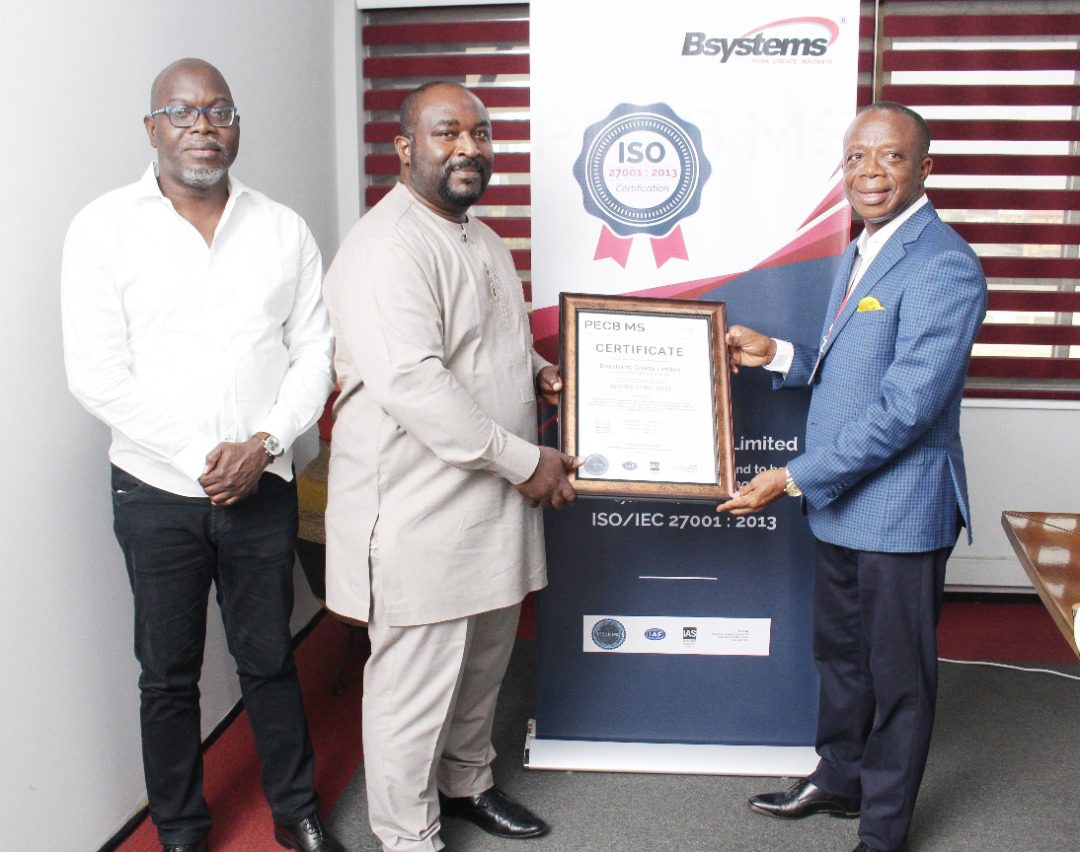 Bsystems Limited receives ISO/IEC 27001:2013 Certification - MyJoyOnline