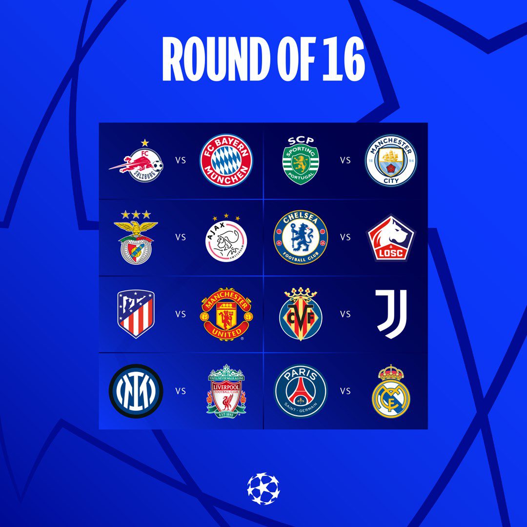 UCL Round of 16 draw: Inter draw Liverpool, Man Utd face Atletico - MyJoyOnline