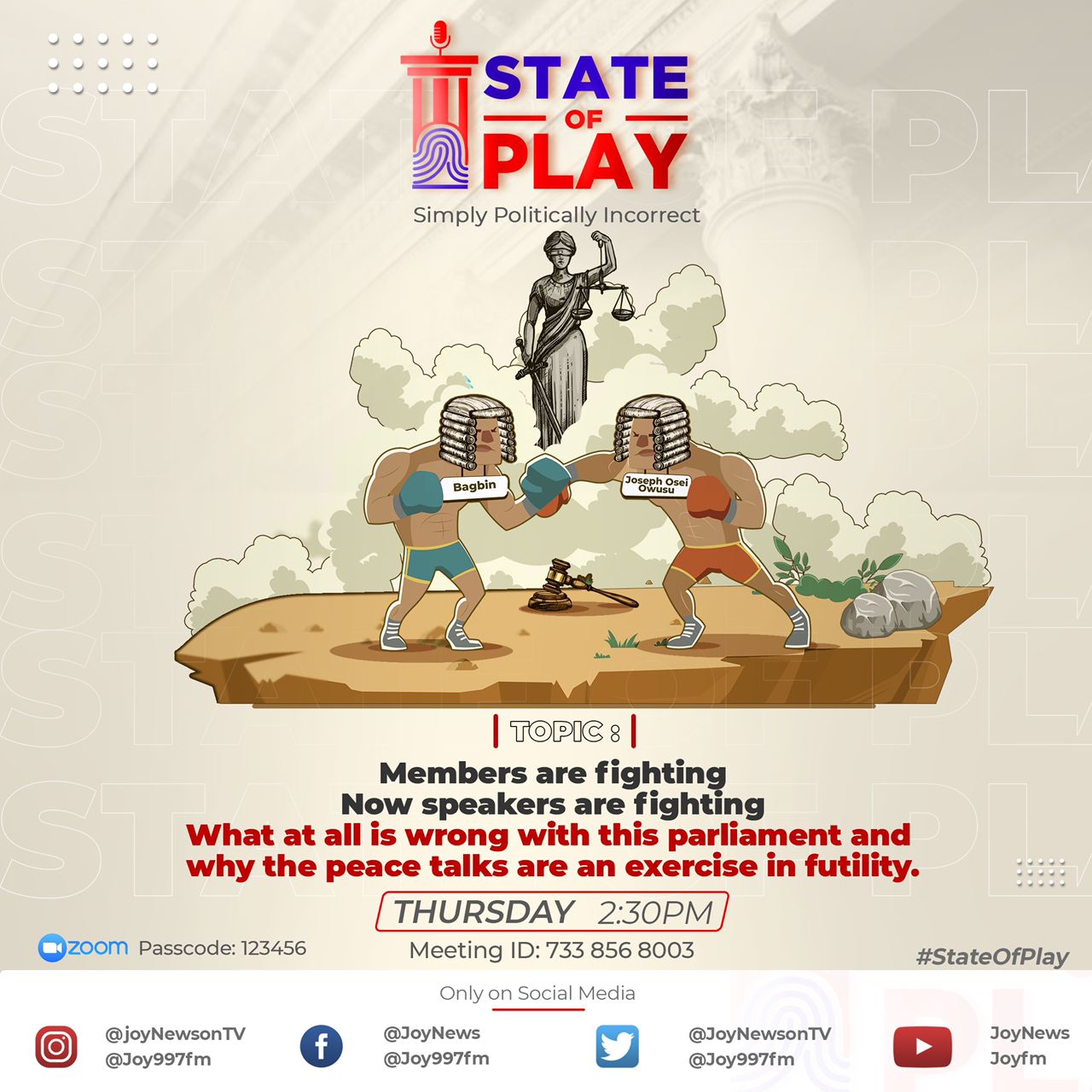 Playback: State of Play discusses contention between Speakers and MPs ...