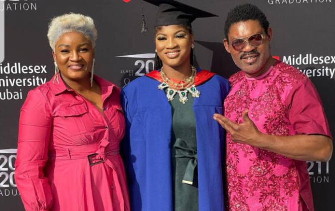 Omotola marks daughter’s graduation, husband’s birthday, anniversary on ...