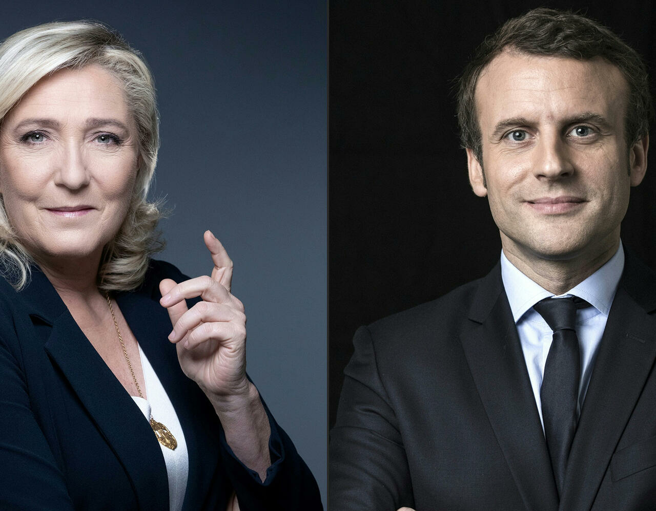 French presidential election: Emmanuel Macron and Marine Le Pen to face ...