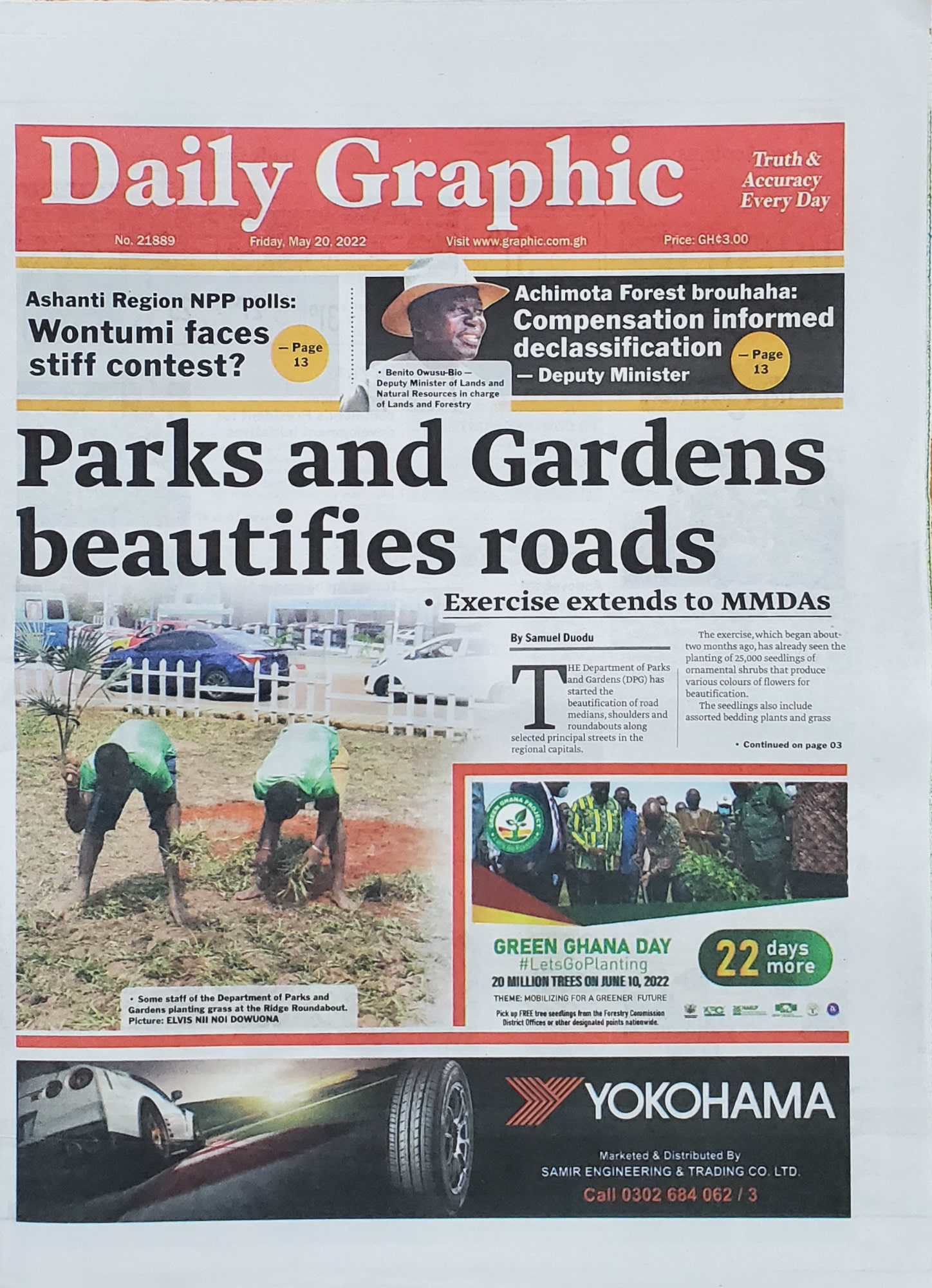 Today's front pages: Friday, May 20, 2022 - MyJoyOnline