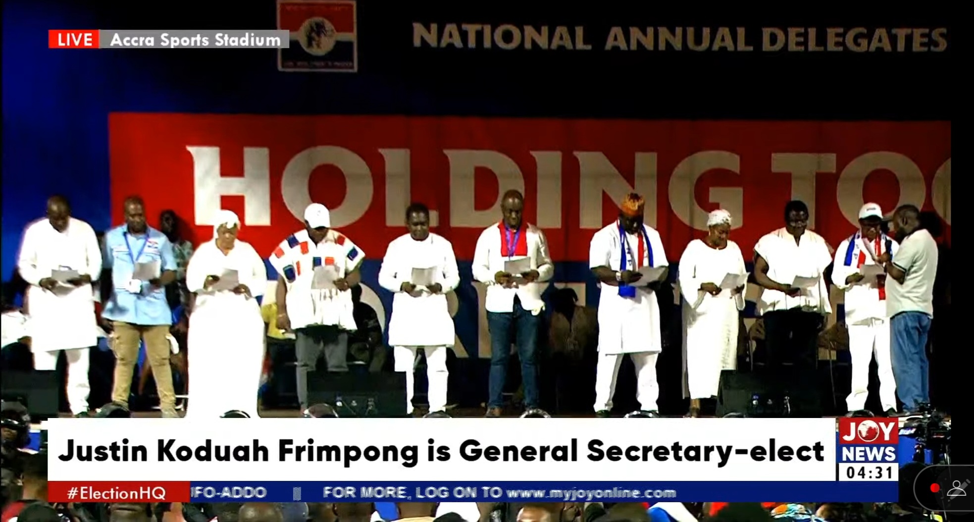 NPP swears in new national executives - Fafaa Fm