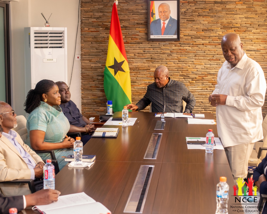 NCCE boss pays courtesy call on Mahama - MyJoyOnline