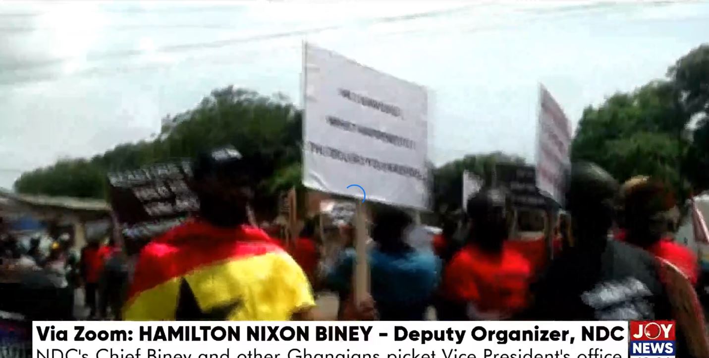 NDC’s Chief Biney, others picket Bawumia’s office over economic ...
