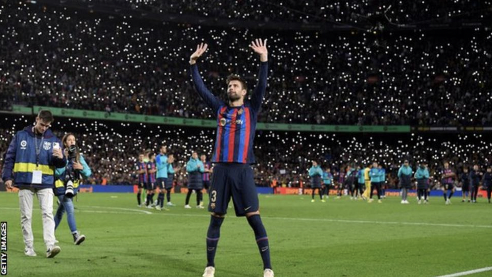 Gerard Pique says goodbye to Nou Camp with Barca win - MyJoyOnline
