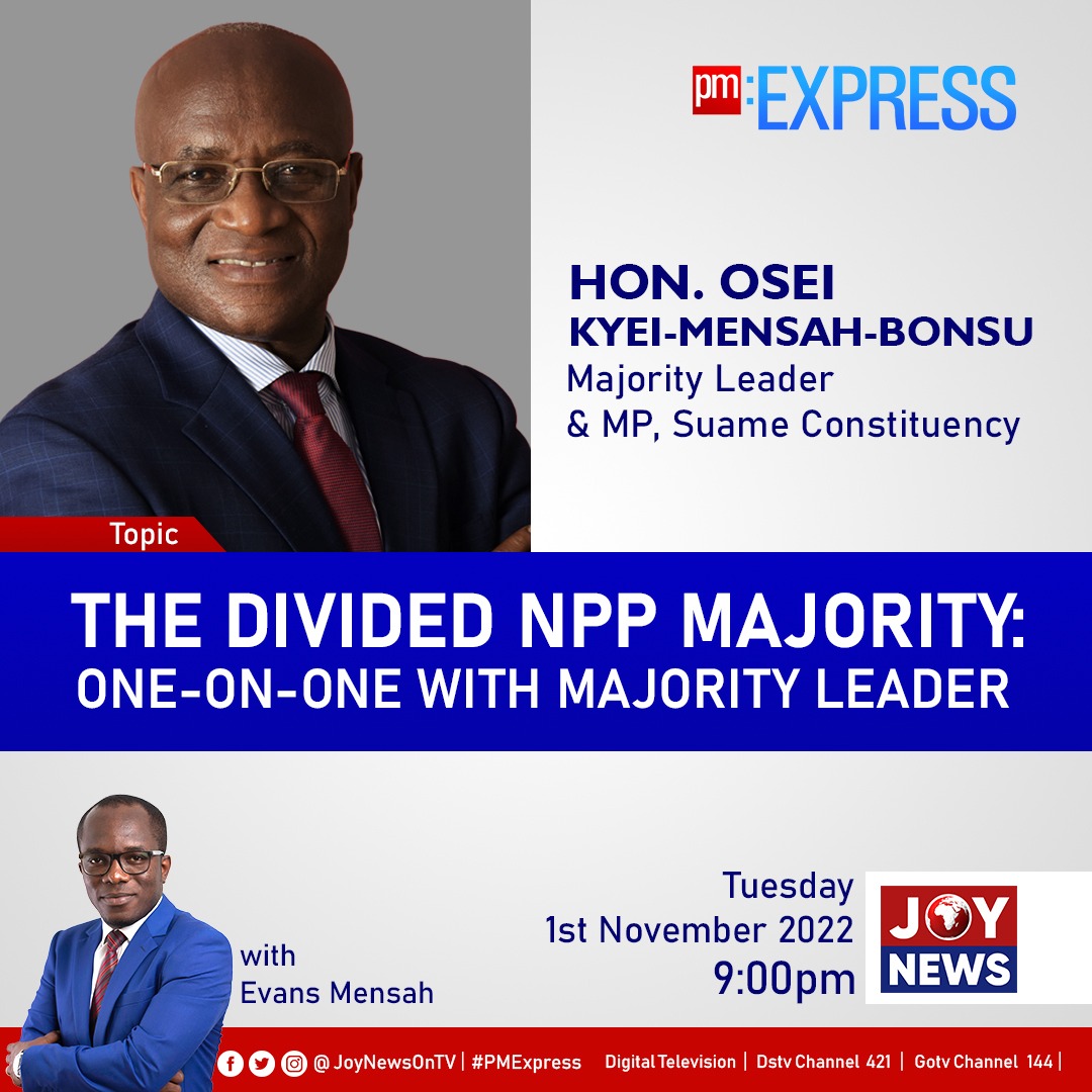 Livestream: One-on-one with Majority Leader, Osei Kyei-Mensah-Bonsu ...