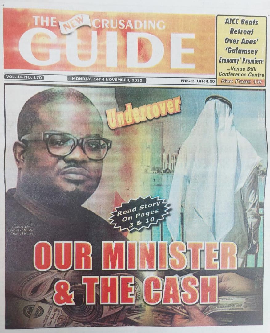 Today's front pages: Monday, November 14, 2022 - MyJoyOnline