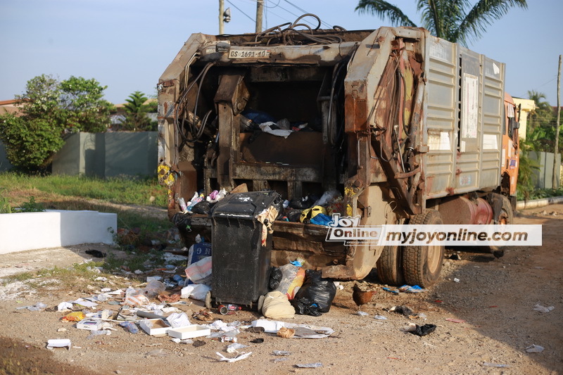 Broken down waste truck inconveniences Haatso residents - MyJoyOnline