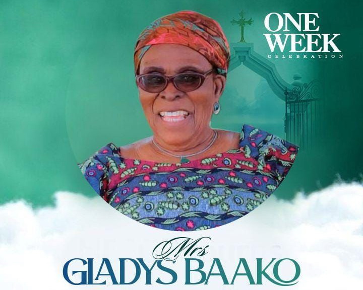 One week observance for Mrs Gladys Baako on December 17 - MyJoyOnline