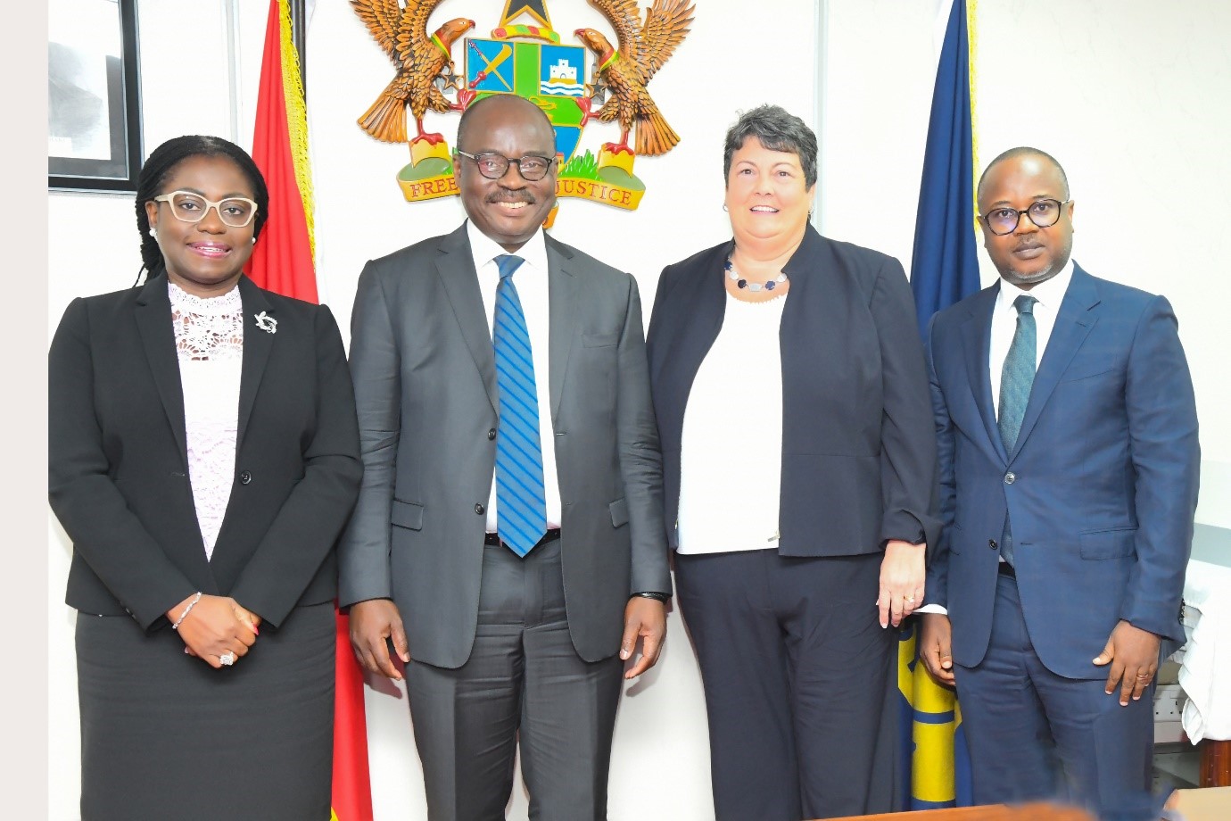 US Ambassador Virginia Palmer pays courtesy call on BoG Governor ...