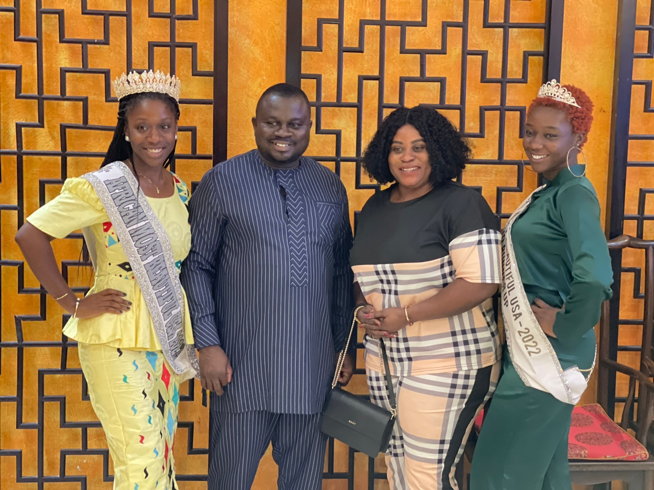 GJA president hosts 2022 African Most Beautiful USA winners, Abofrem ...