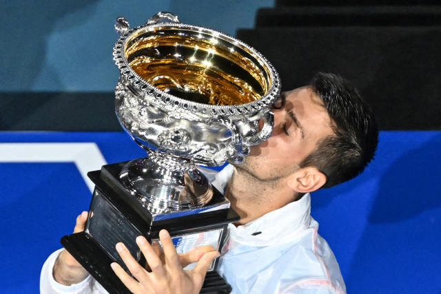 Australian Open: Djokovic beats Tsitsipas in Melbourne final to equal Nadal's 22 Grand slams ...