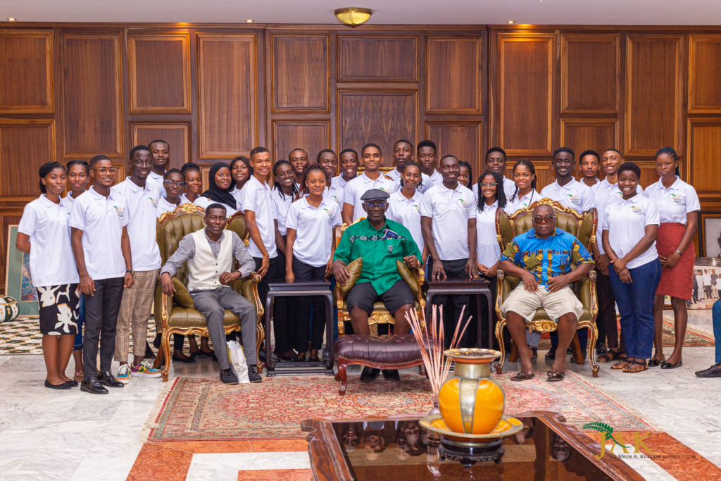 New Kufuor Scholars pay a courtesy call on former President - MyJoyOnline