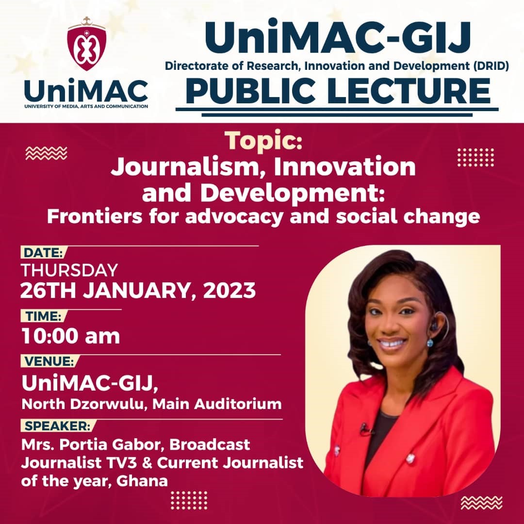 UniMAC-GIJ to host public lecture on innovative journalism and social ...