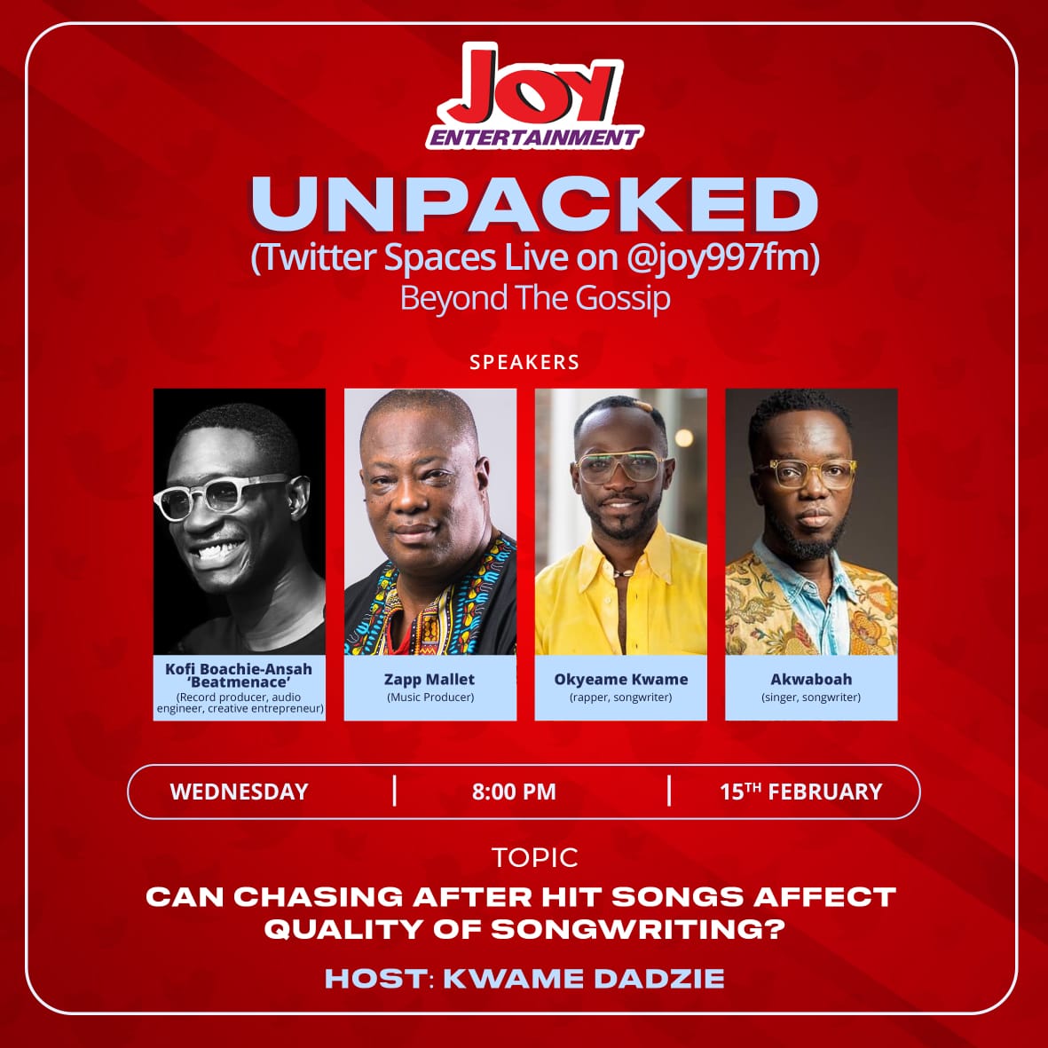 Joy Entertainment debuts Twitter Spaces conversations - MyJoyOnline