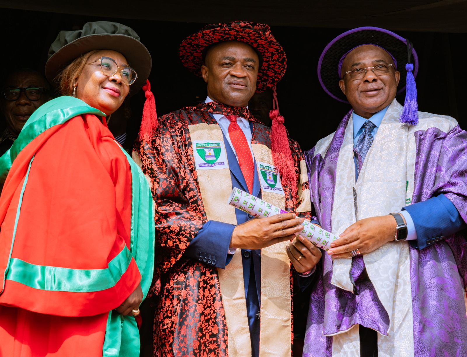 Imo State University confers doctorate degree on UBA CEO Oliver Alawuba ...
