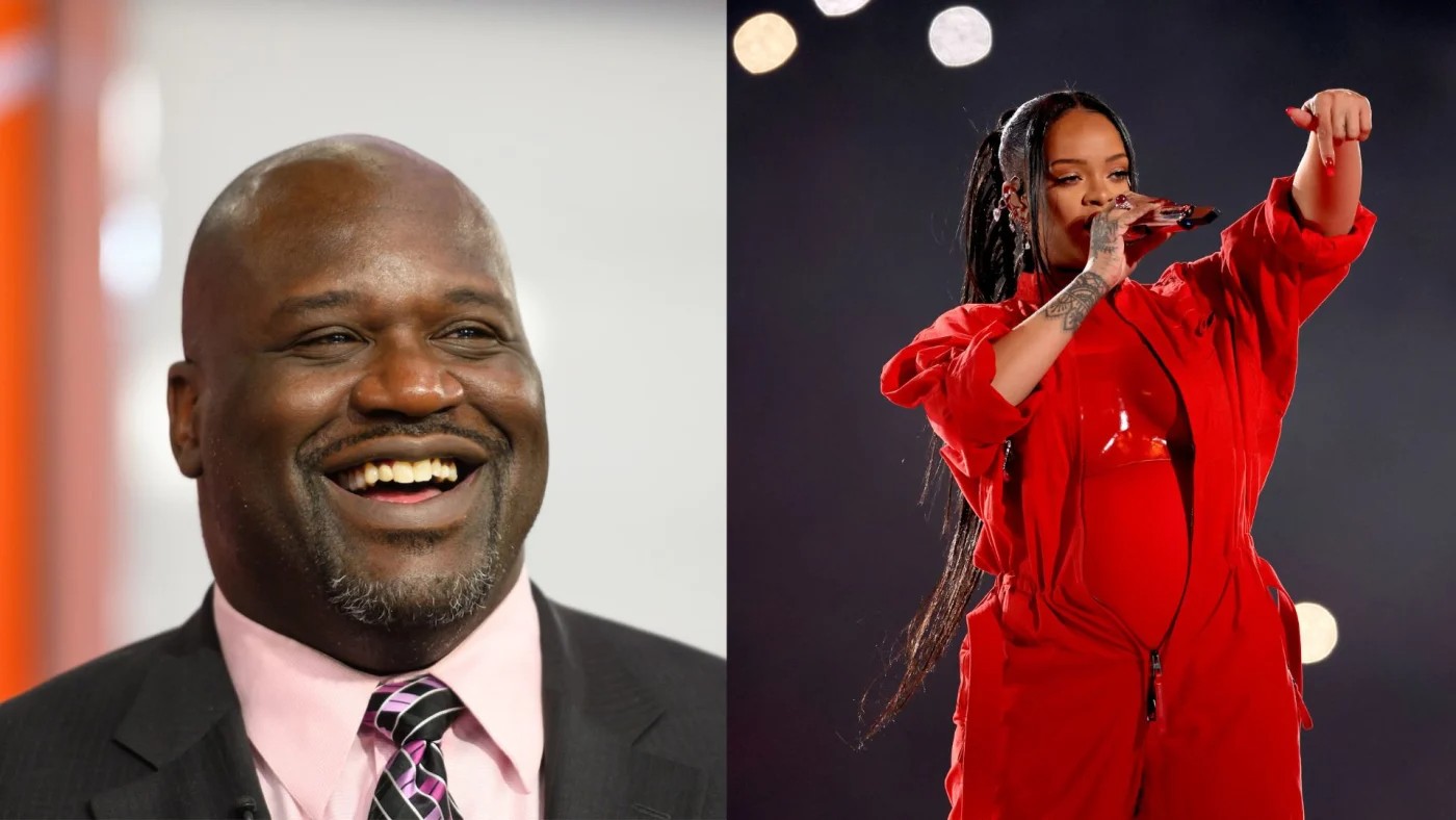Shaq shuts down internet trolls for slamming Rihanna’s Super Bowl ...
